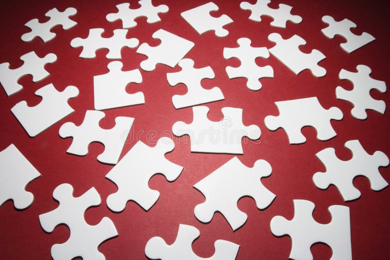 Row of Jigsaw Puzzle Pieces Stock Photo - Image of hobby, puzzle: 7317774