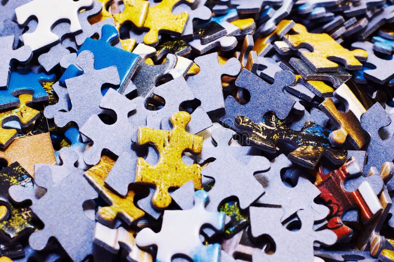 Puzzle pieces stock image. Image of piece, confused, puzzles - 24299619