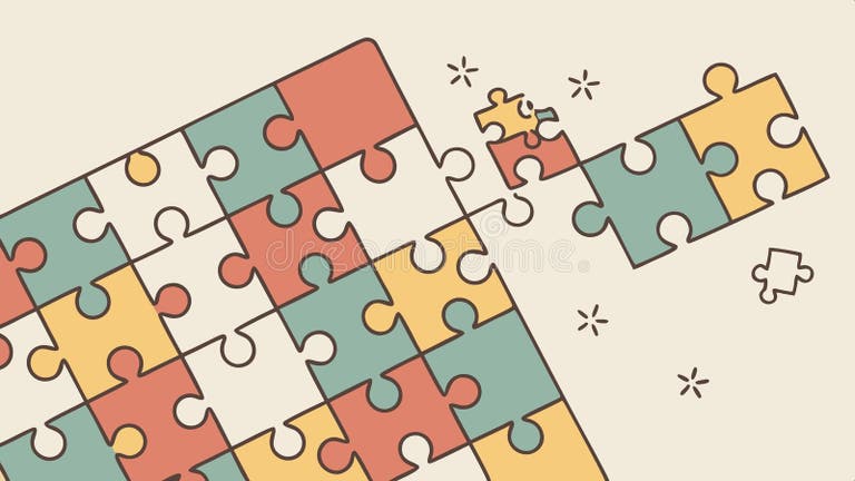 Jigsaw Puzzle Pieces, Problem,solving Vector Design. Vector Design ...