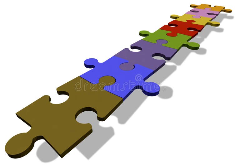 Jigsaw Puzzle Pieces Row Stock Illustrations – 348 Jigsaw Puzzle Pieces ...