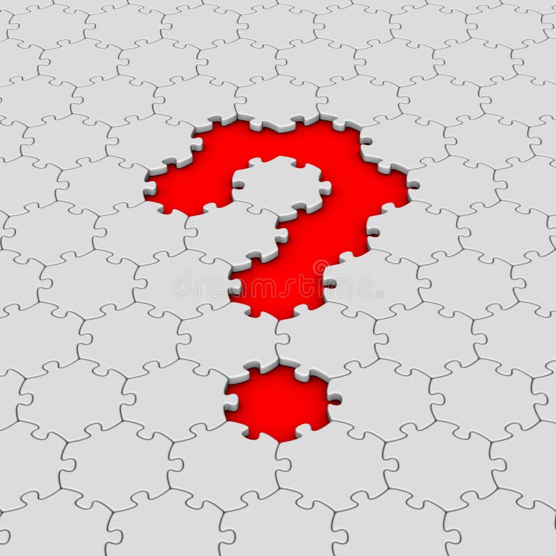 Question Mark Jigsaw Puzzle Piece Search Solution Stock Illustrations ...