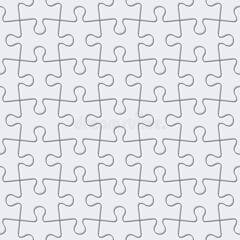 Jigsaw Puzzle Seamless Background. Vector Illustration. Stock Vector ...