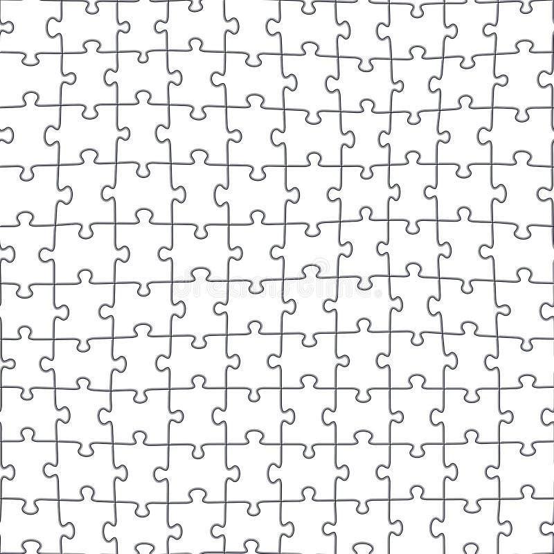 Jigsaw Puzzle Seamless Pattern Stock Vector - Illustration of complex ...