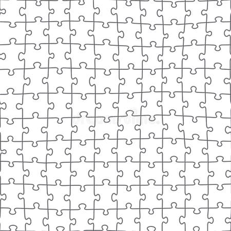 Jigsaw Puzzle Seamless Pattern Stock Vector - Illustration of complex ...