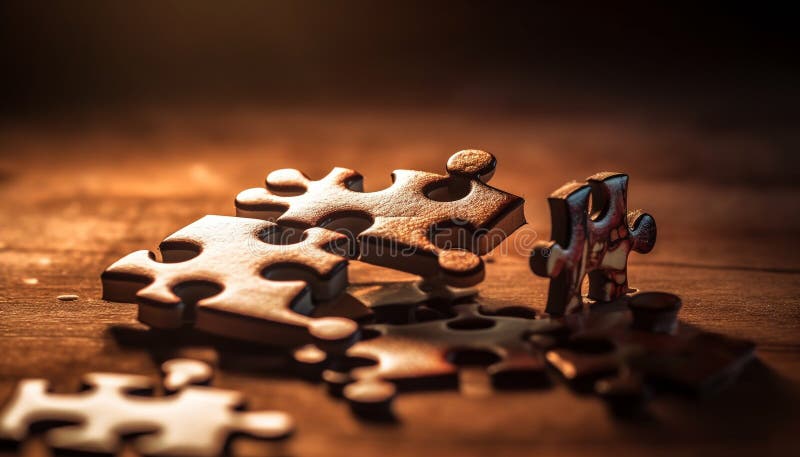 Jigsaw Puzzle Solution Teamwork Success Strategy Connection Concepts ...