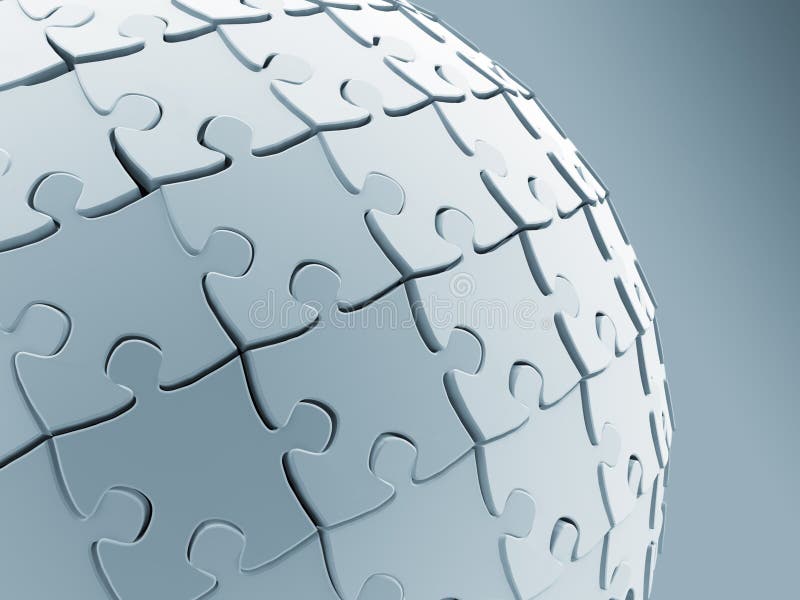 Jigsaw puzzle stock illustration. Illustration of metal - 18221460