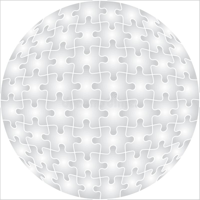 Jigsaw Puzzle Sphere stock vector. Illustration of idea - 27751220