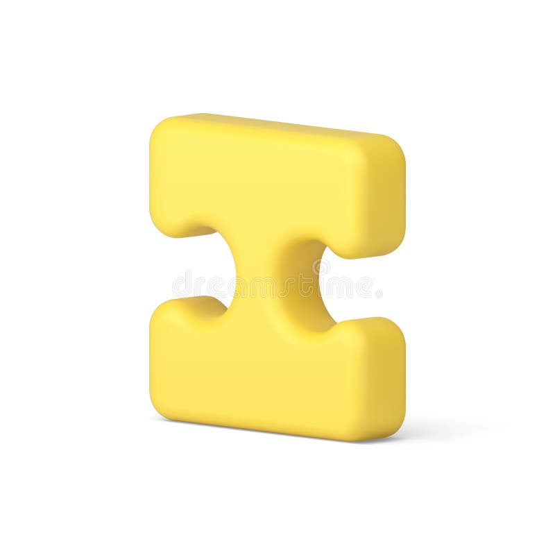 Jigsaw Puzzle Yellow Piece Join Solution Brainstorming Challenge 3d ...