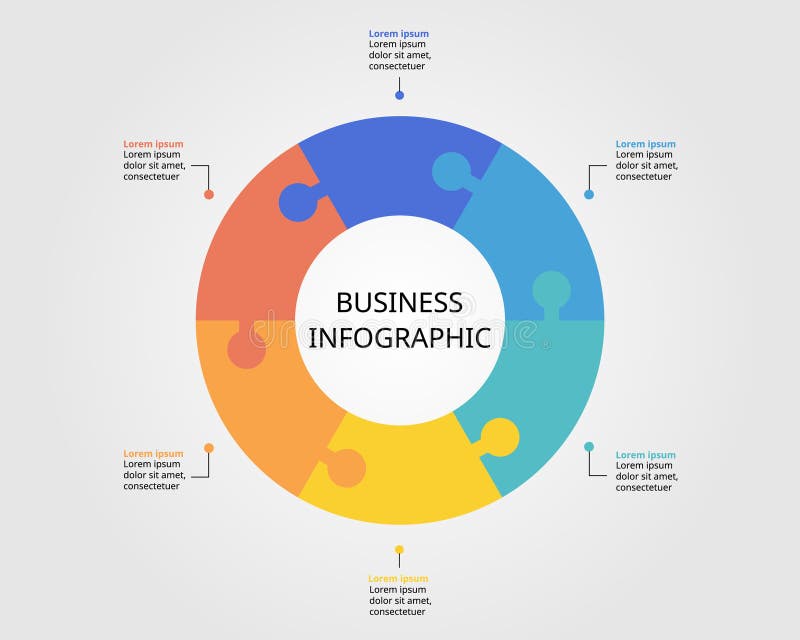 Jigsaw Graph Ladder Chart Template for Infographic for Presentation for ...