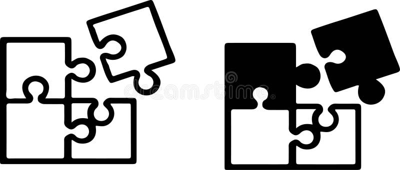 Jigsaw Vector Illustration on Background Stock Vector - Illustration of ...