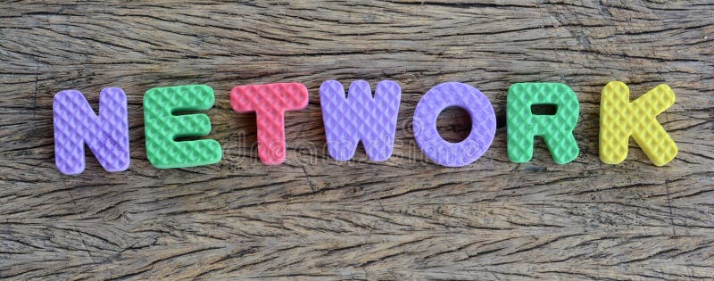 Jigsaw Written Network Word on Wood Background Stock Photo - Image of ...