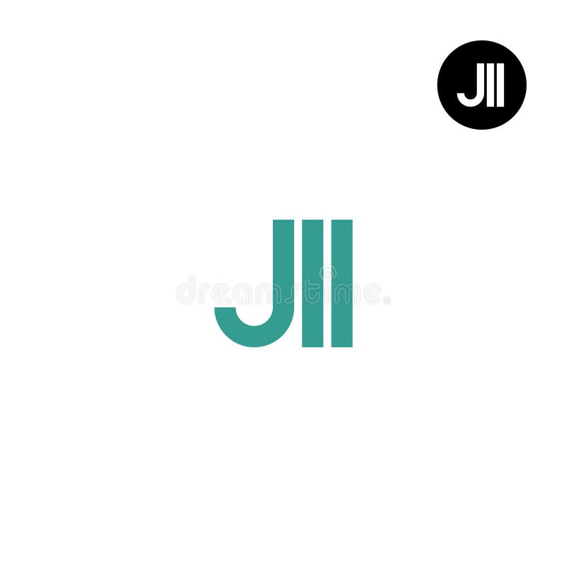 JII Logo Letter Monogram Design Stock Vector - Illustration of ...