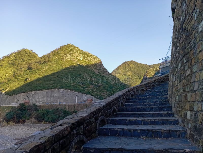 Jijel city, Algeria stock photo. Image of castle, mountain - 240421102