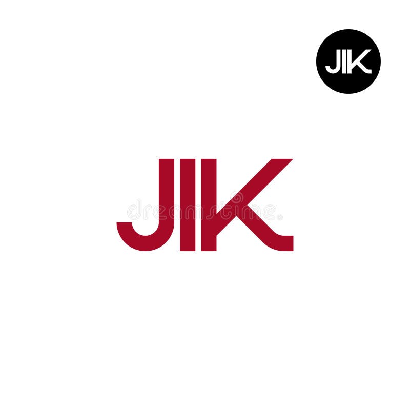 JIK Logo Letter Monogram Design Stock Vector - Illustration of brands ...