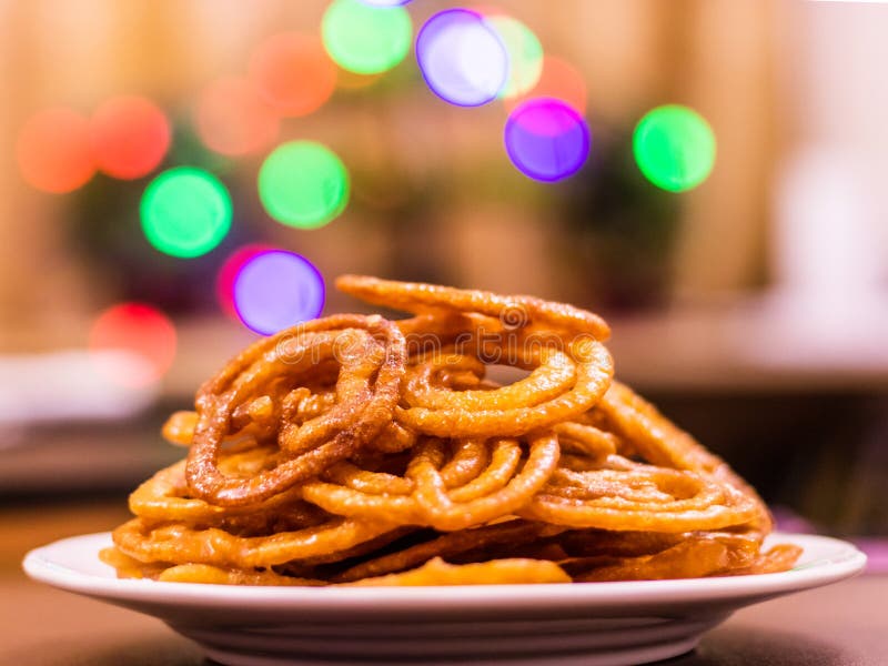 Jilapi/Jalebi - a Famous Asian Sweet Snacks Stock Photo - Image of ...