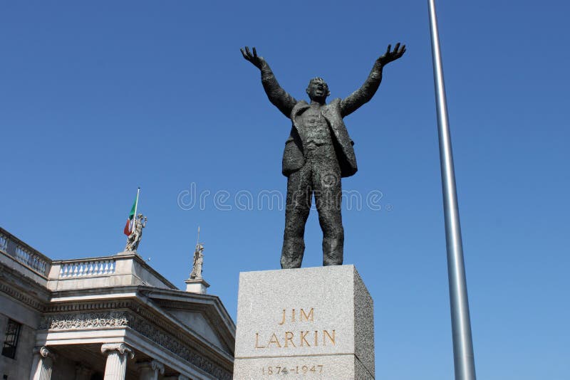 Jim Larkin stock image. Image of street, ireland, centre - 19348863