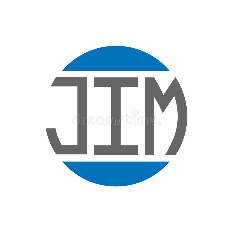 JIM Letter Logo Design on White Background. JIM Creative Initials ...