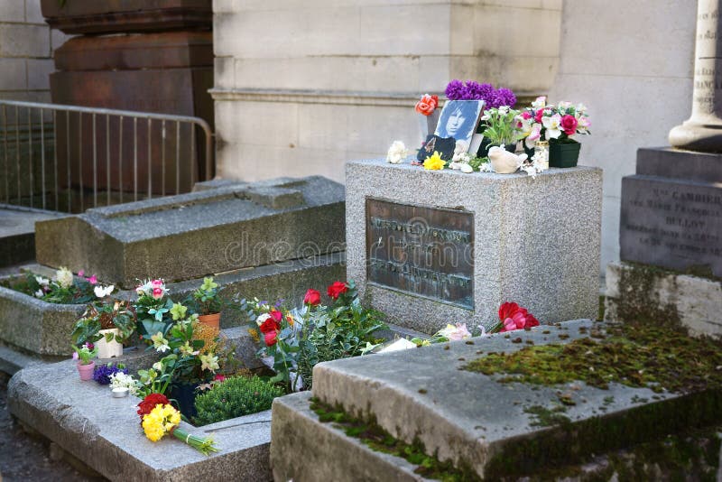 Jim Morrison Tombstone Paris Redactionele Foto - Image of daglicht ...