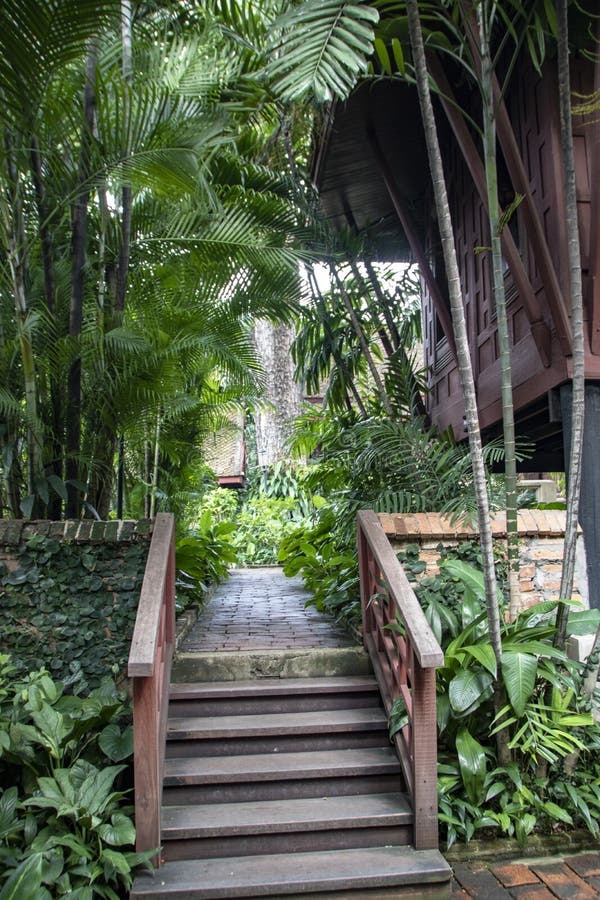 Jim thompson house stock image. Image of serenity, garden - 127455695