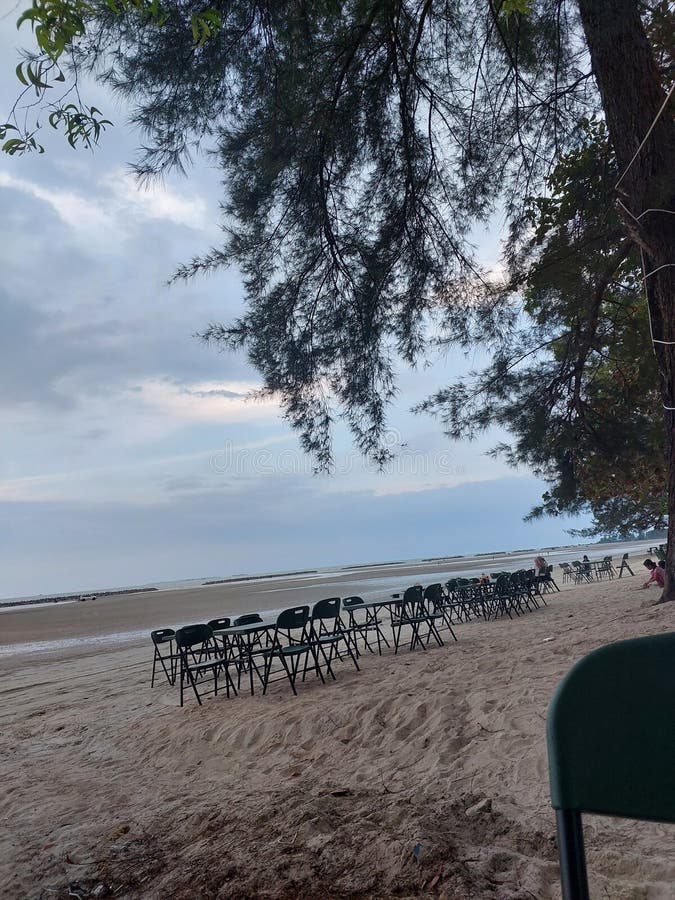 Jimbaran Beach Lite at Pasir Padi Beach Stock Photo - Image of padi ...