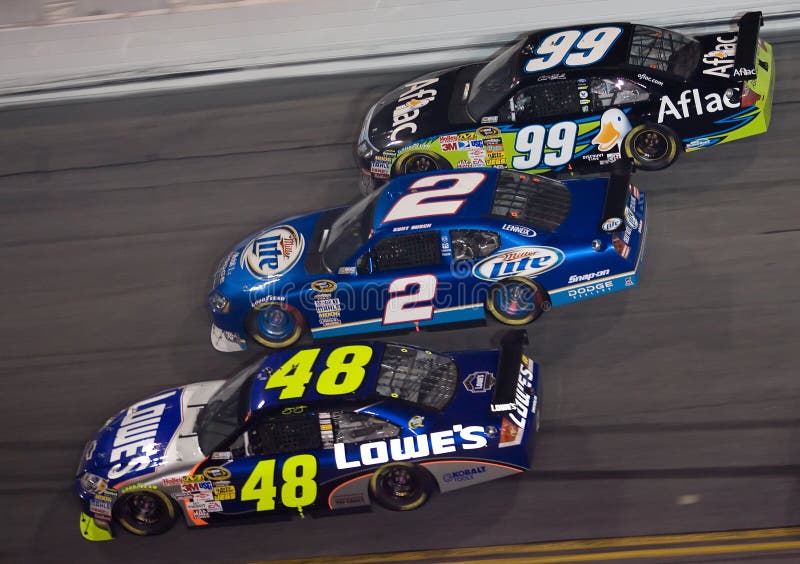 Jimmie Johnson, Kurt Busch, and Carl Edwards Editorial Stock Image ...