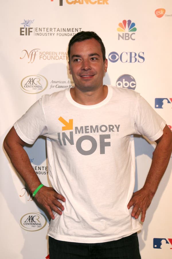 Jimmy Fallon editorial stock photo. Image of taping, cancer - 27157353