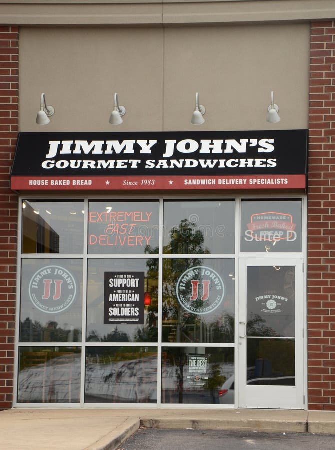 Jimmy Johns Logo Sign redaktionelles stockfotografie. Bild von jimmy ...