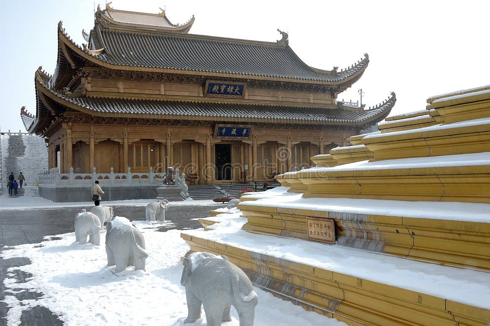 Jinding temple stock image. Image of mountain, sichuan - 12349705