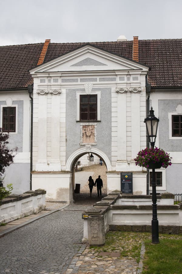Jindrichuv Hradec Castle, Front Gate, Czech Republic Editorial Image ...