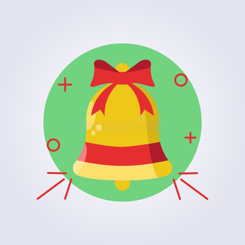 Jingle Bell Icon Vector Illustration Design Stock Illustration ...