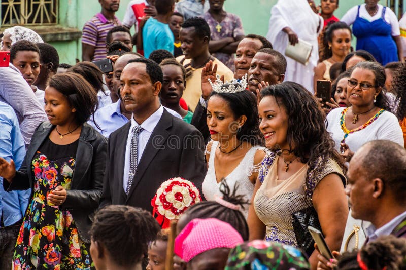 JINKA, ETHIOPIA - FEBRUARY 2, 2020:View of a Wedding in Jinka, Ethiop ...