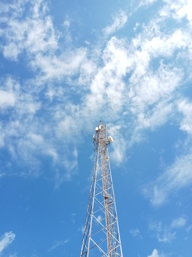 Jio 4g Tower Picture Capture Stock Image - Image of telecom, capture ...