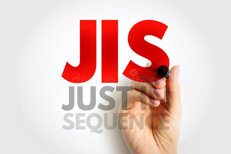 JIS - Just in Sequence Acronym, Business Concept on Blackboard Stock ...