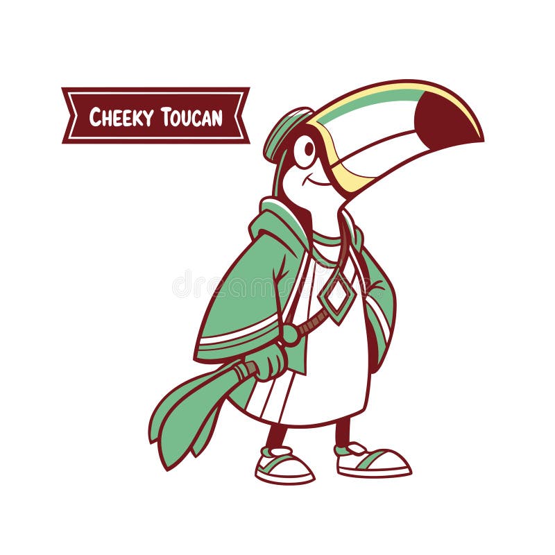 Jittery Toucan Badminton Game Stock Image - Illustration of cute ...