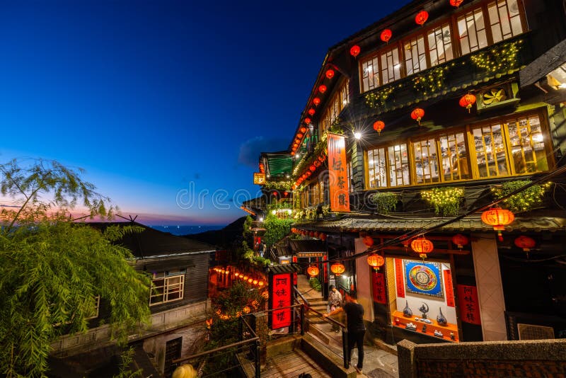 Small Village in Jiufen of Taiwan Editorial Image - Image of house ...