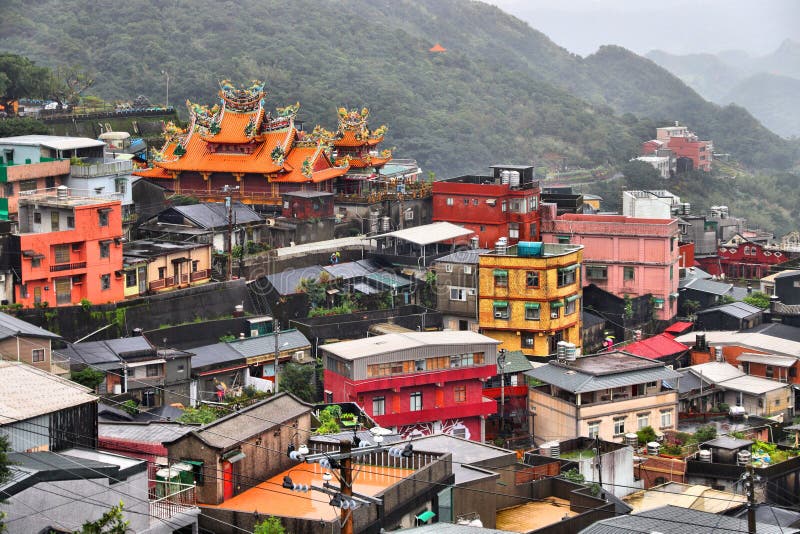 Jiufen, Taiwan stock photo. Image of village, view, ruifang - 178340802