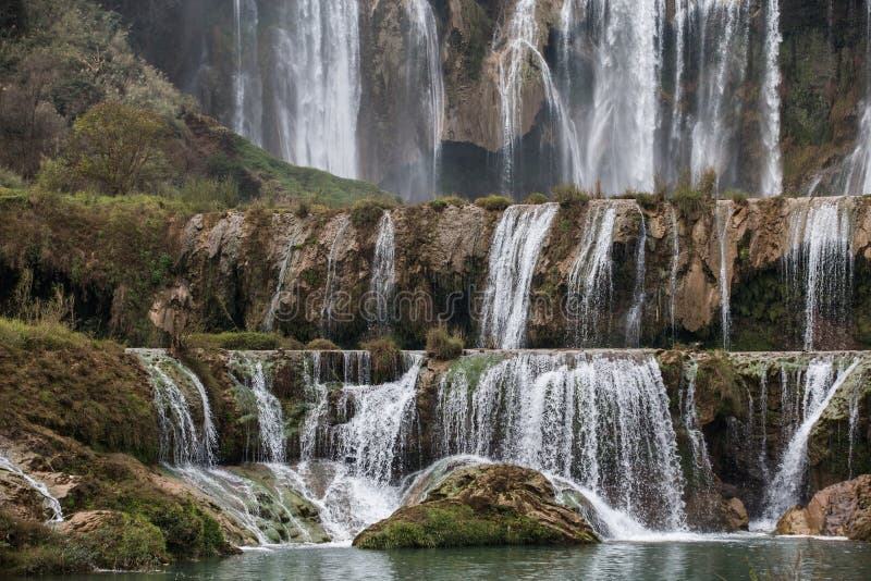 The Jiulong (nine Dragon )waterfall Yunnan Stock Image - Image of ...
