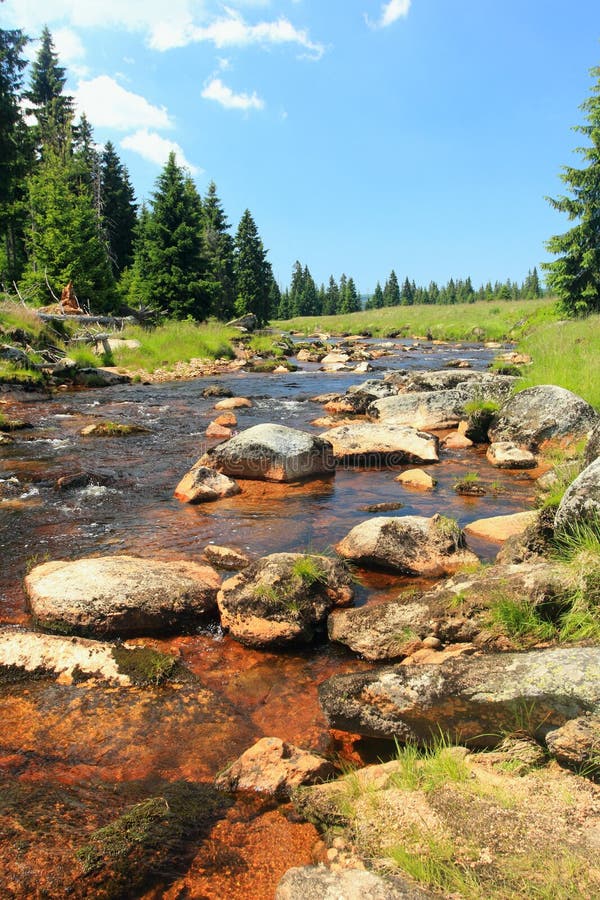 Jizera river stock image. Image of river, stones, sightseeing - 80280483