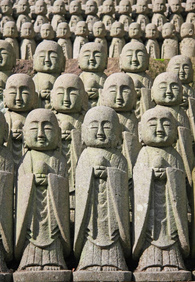Jizo stone statues stock image. Image of statues, tradition - 6745975
