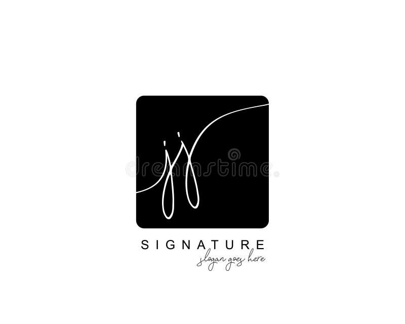 Initial JJ Signature Logo Template Vector Stock Vector - Illustration ...
