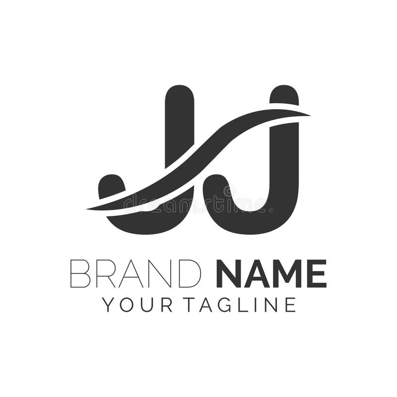 JJ logo design. stock vector. Illustration of logotype - 363620014