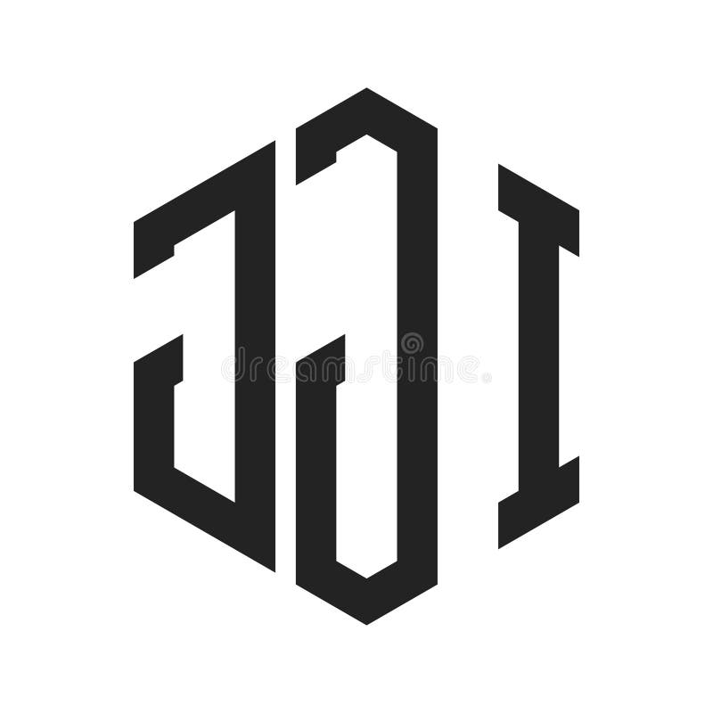 JJI Logo Design. Initial Letter JJI Monogram Logo Using Hexagon Shape ...