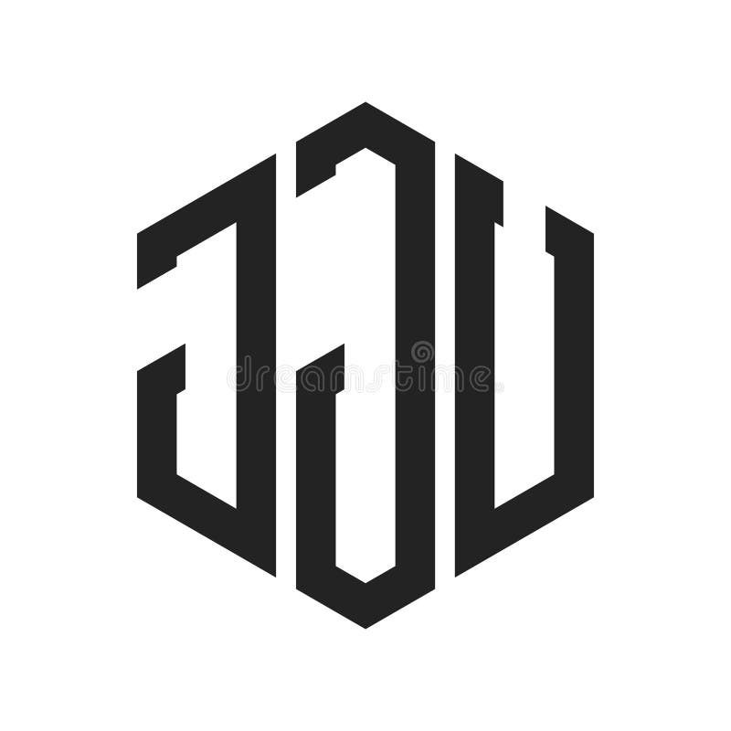 JJU Logo Design. Initial Letter JJU Monogram Logo Using Hexagon Shape ...