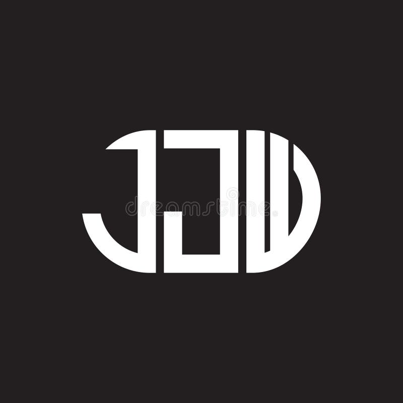 JJW Letter Logo Design on Black Background. JJW Creative Initials ...