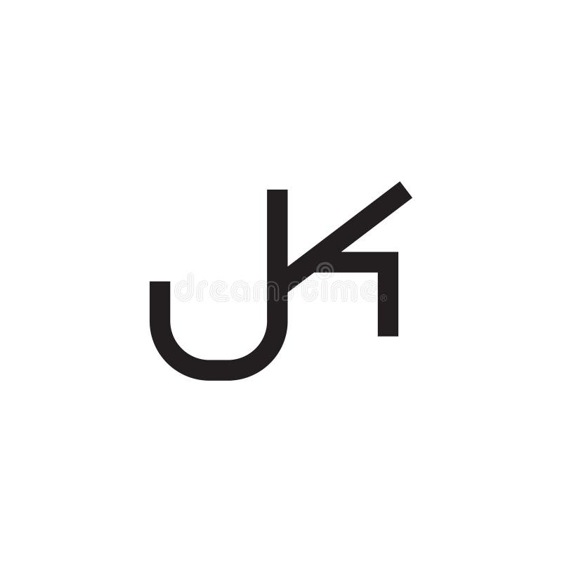 Jk Initial Letter Vector Logo Icon Stock Vector - Illustration of ...