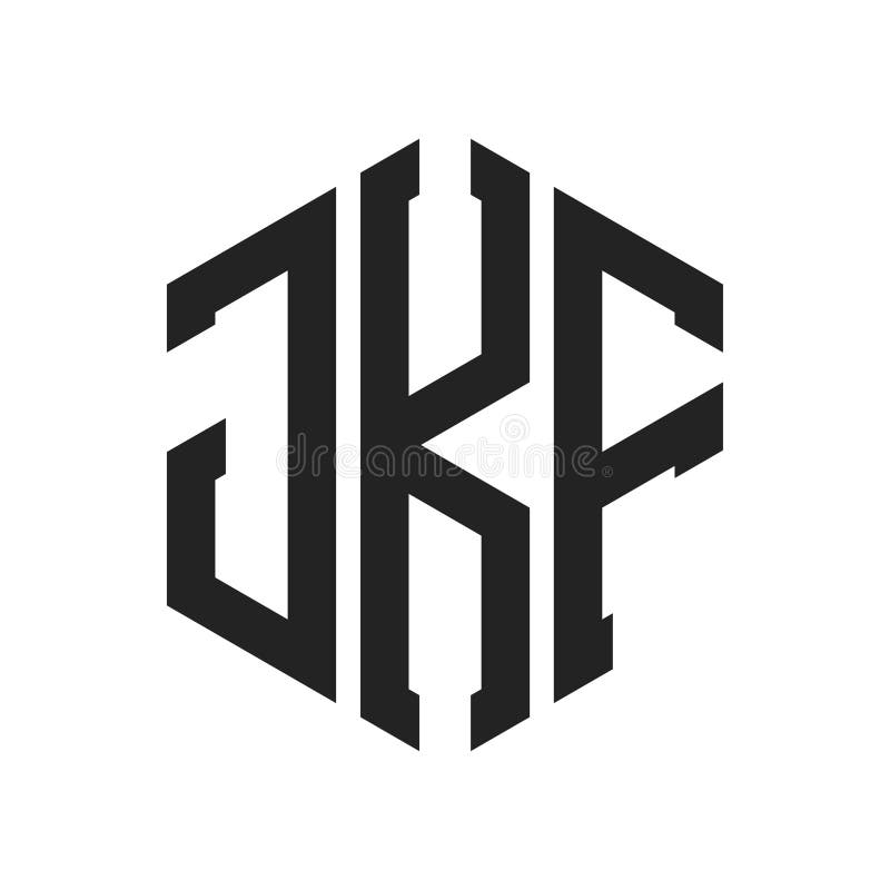 JKF Logo Design. Initial Letter JKF Monogram Logo Using Hexagon Shape ...
