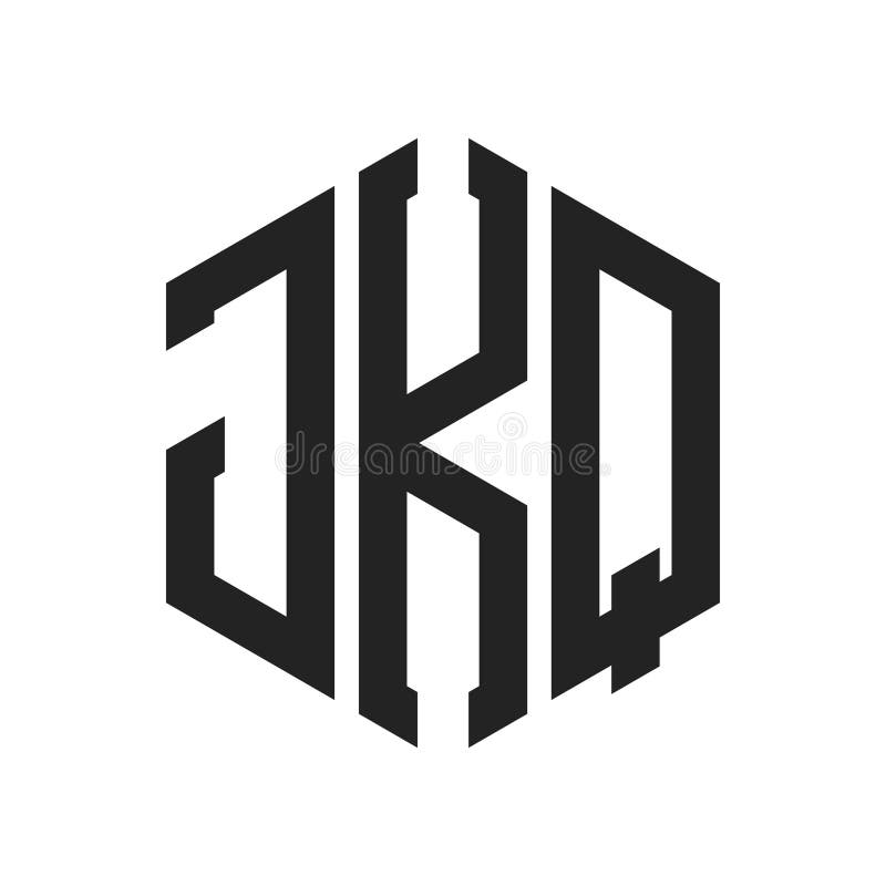 JKQ Logo Design. Initial Letter JKQ Monogram Logo Using Hexagon Shape ...