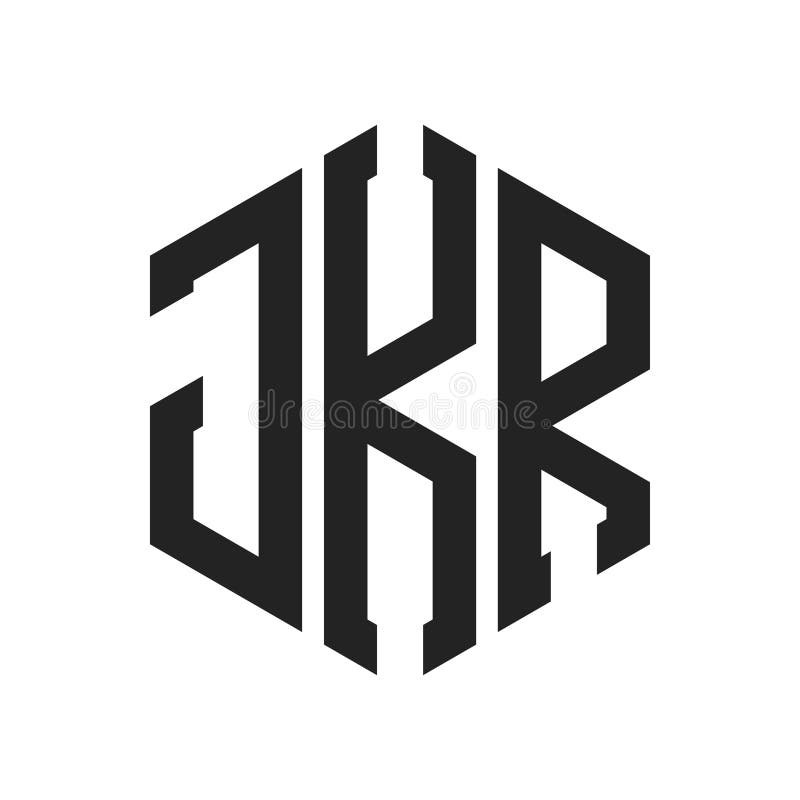 JKR Logo Design. Initial Letter JKR Monogram Logo Using Hexagon Shape ...