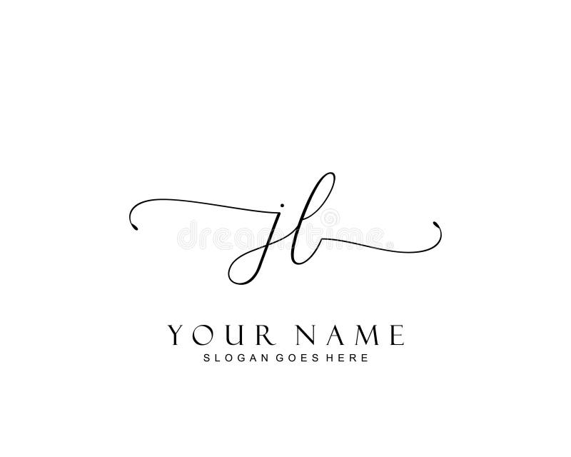 Initial JL Signature Logo Template Vector Stock Vector - Illustration ...