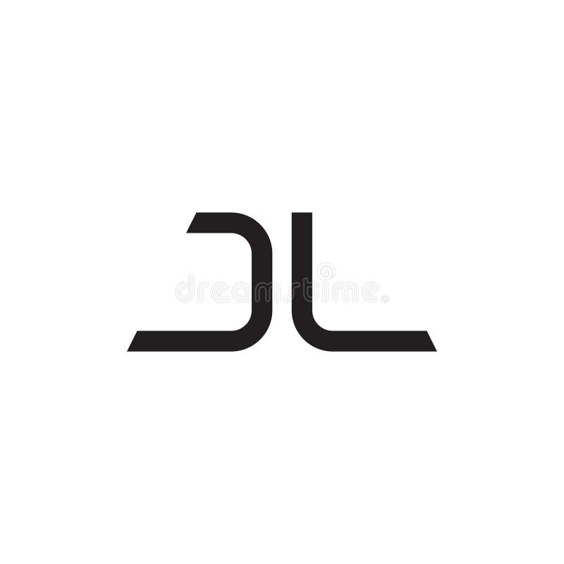 Jl Initial Letter Vector Logo Icon Stock Vector - Illustration of ...